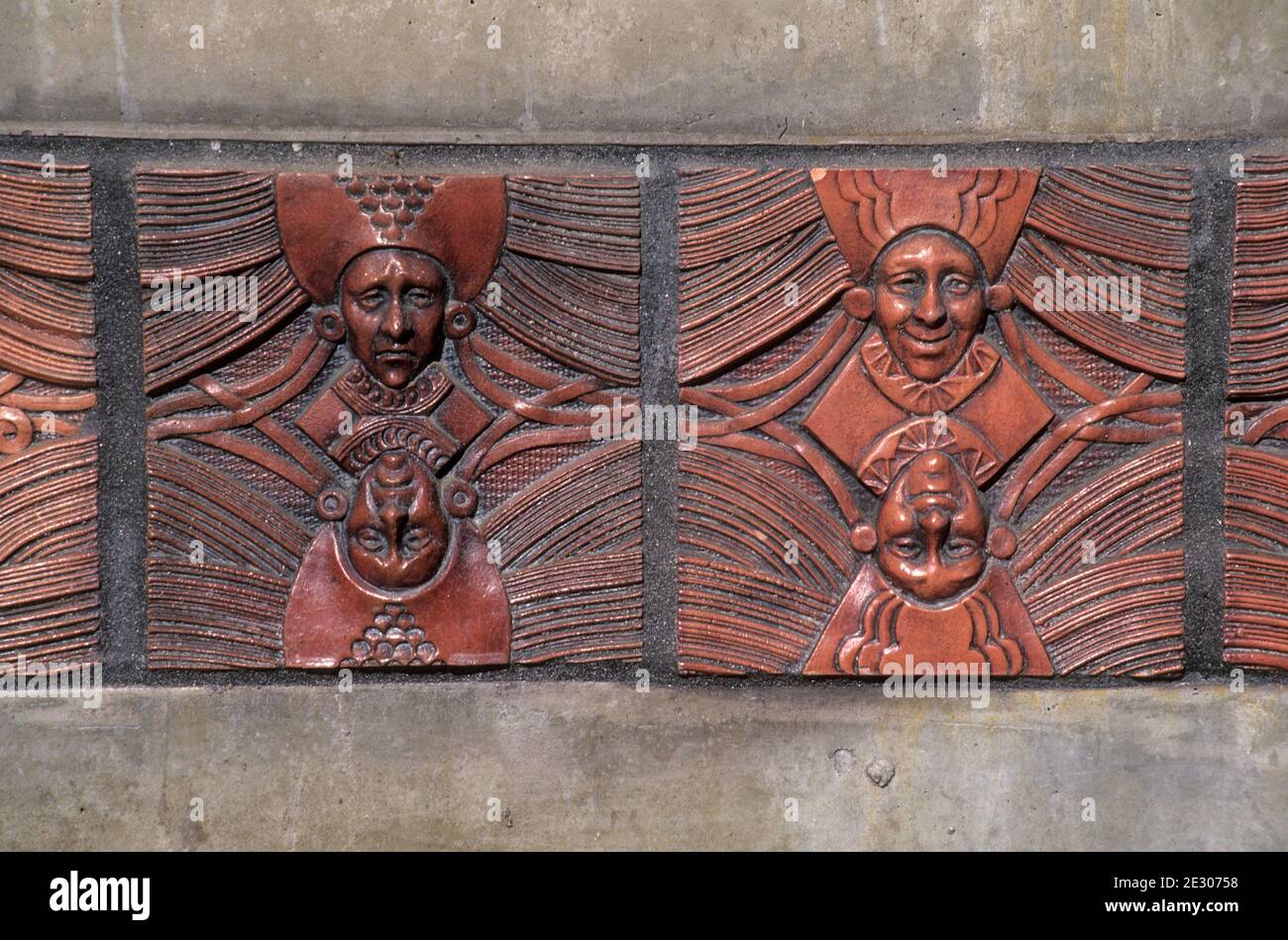 Tiles on Hult Center for the Performing Arts, Eugene, Oregon Stock Photo - Alamy