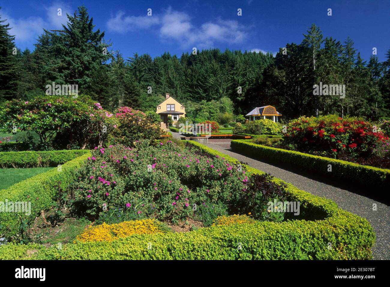 Garden House, Shore Acres State Park, Oregon Stock Photo - Alamy