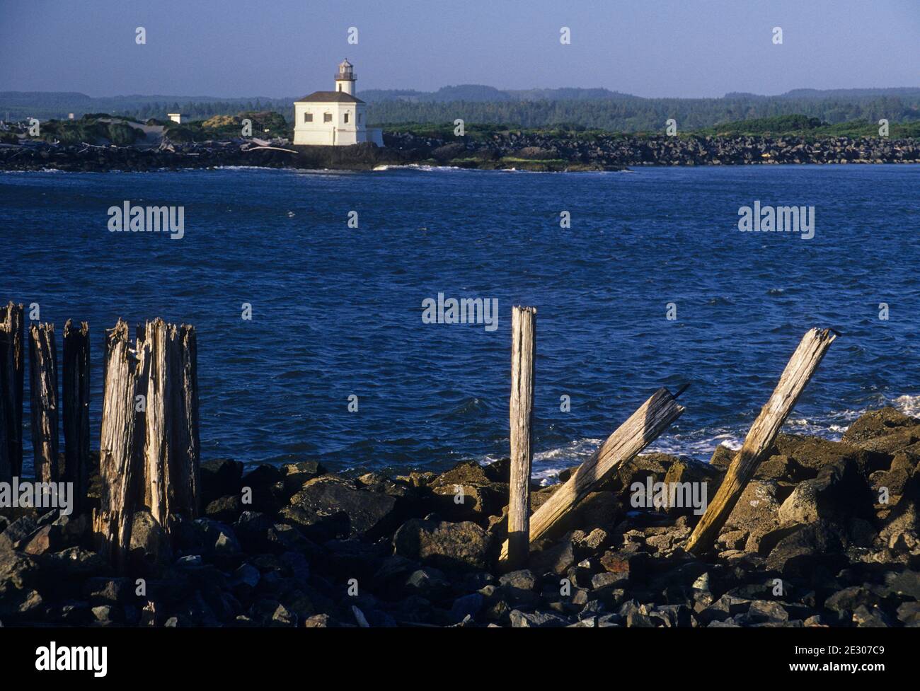 Coquille River Lighthouse, Bandon, Oregon Stock Photo - Alamy