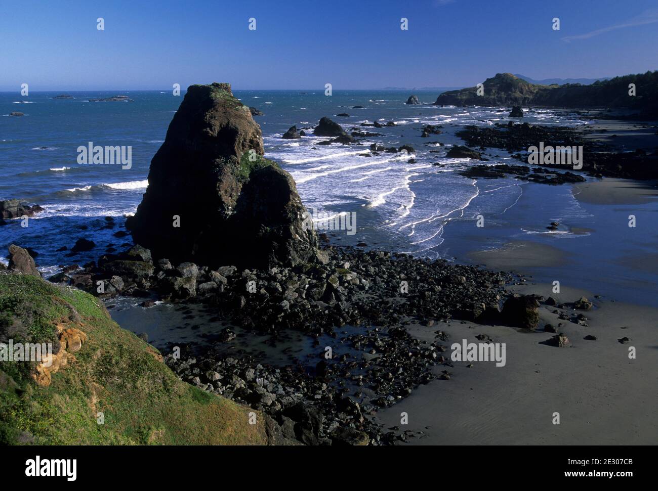 Otter Point view, Otter Point State Park, Oregon Stock Photo - Alamy