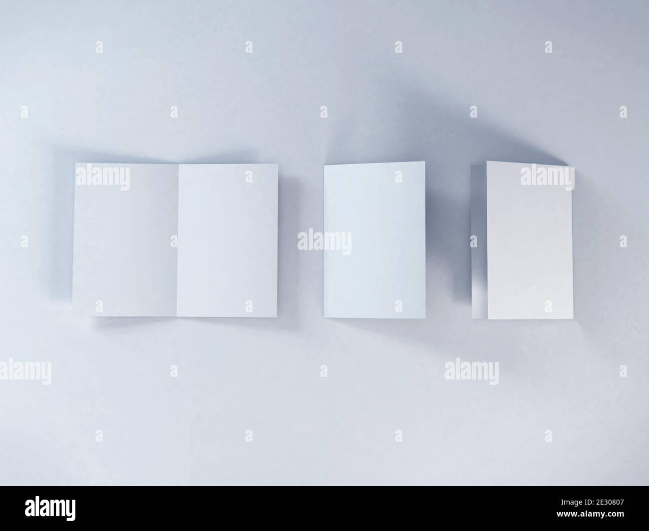 Realistic A4 Bifold Brochure Mockup Template PSD Stock Photo - Alamy