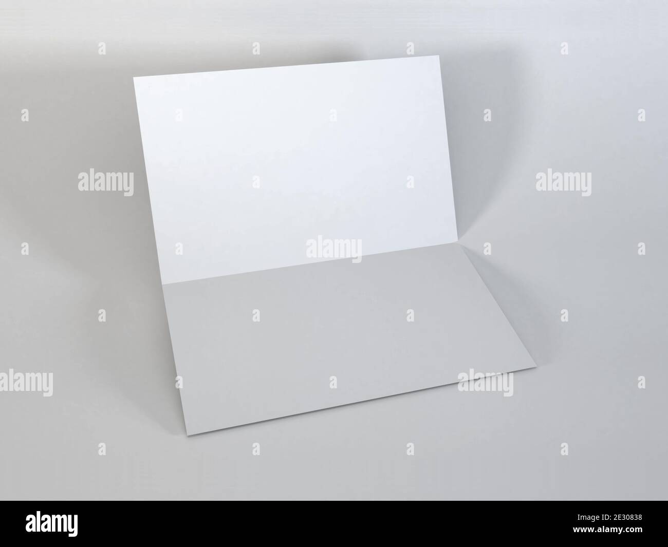 Realistic A4 Bifold Brochure Mockup Template PSD Stock Photo - Alamy