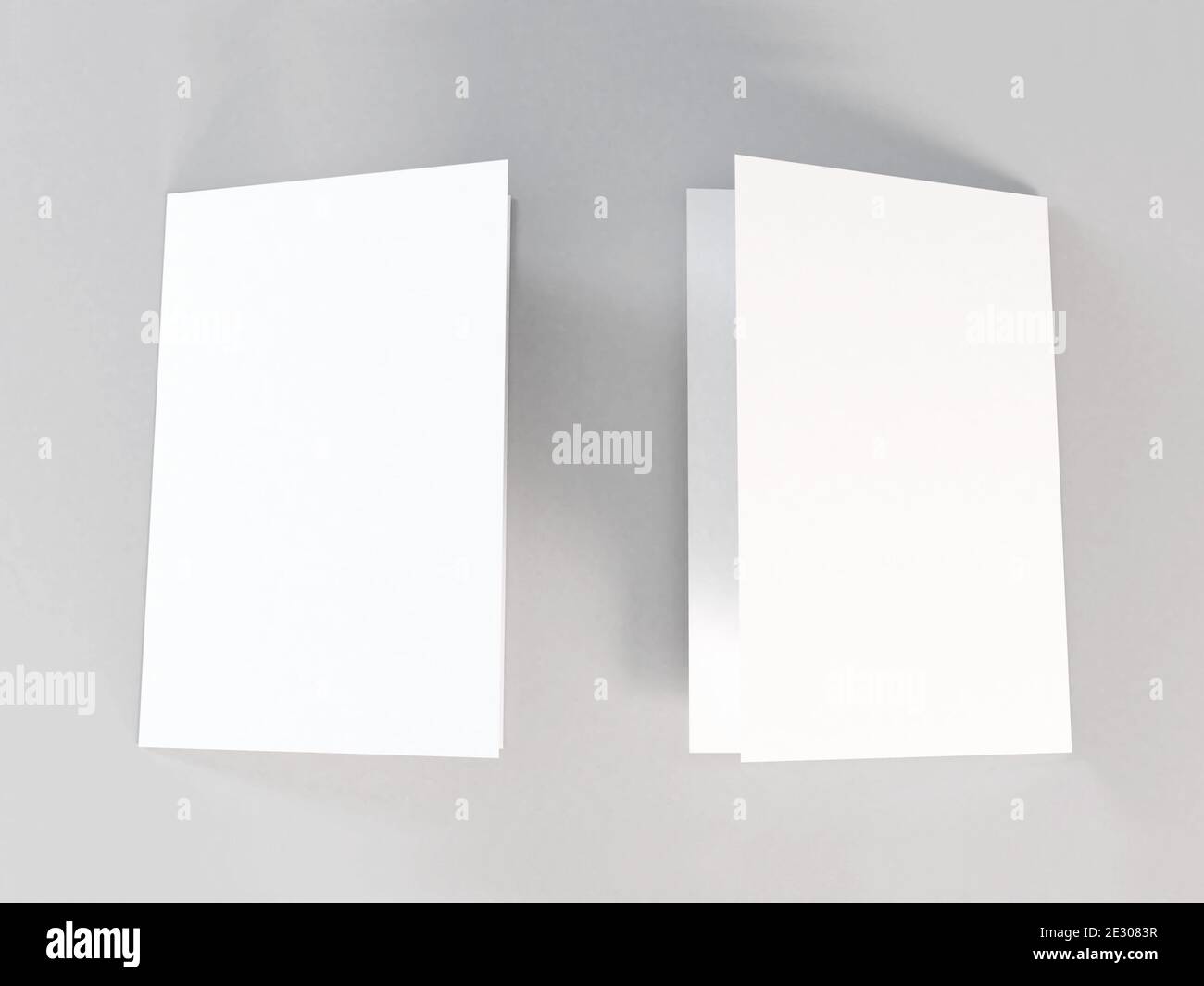 Realistic A4 Bifold Brochure Mockup Template PSD Stock Photo - Alamy
