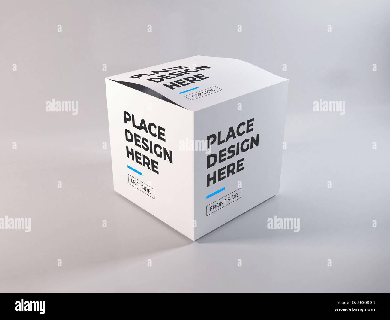 Realistic Box Packaging Mockup Template Stock Photo - Alamy