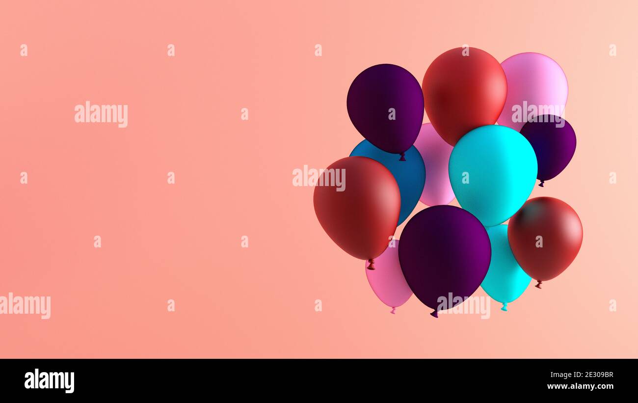 Creative Balloon Abstract as an Indoor Celebration Background Stock ...