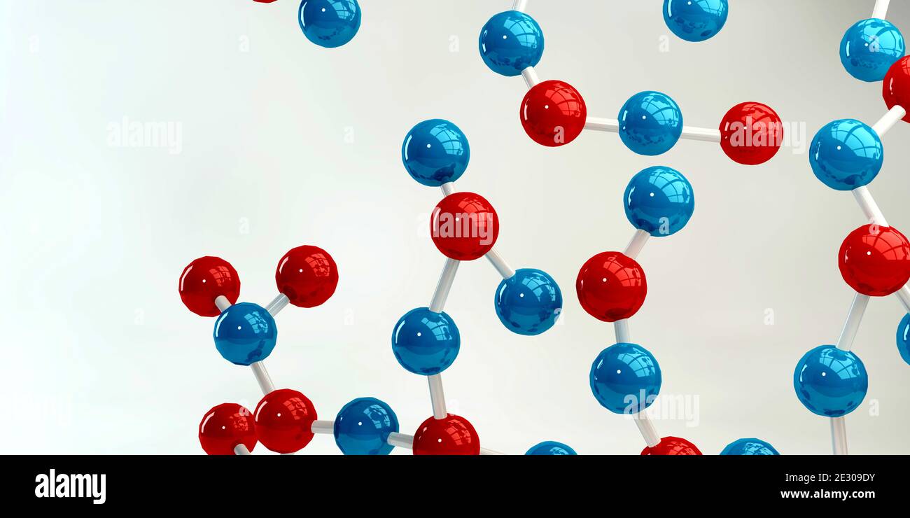 Molecule Structure in 3D as a Presentation Background Stock Photo - Alamy