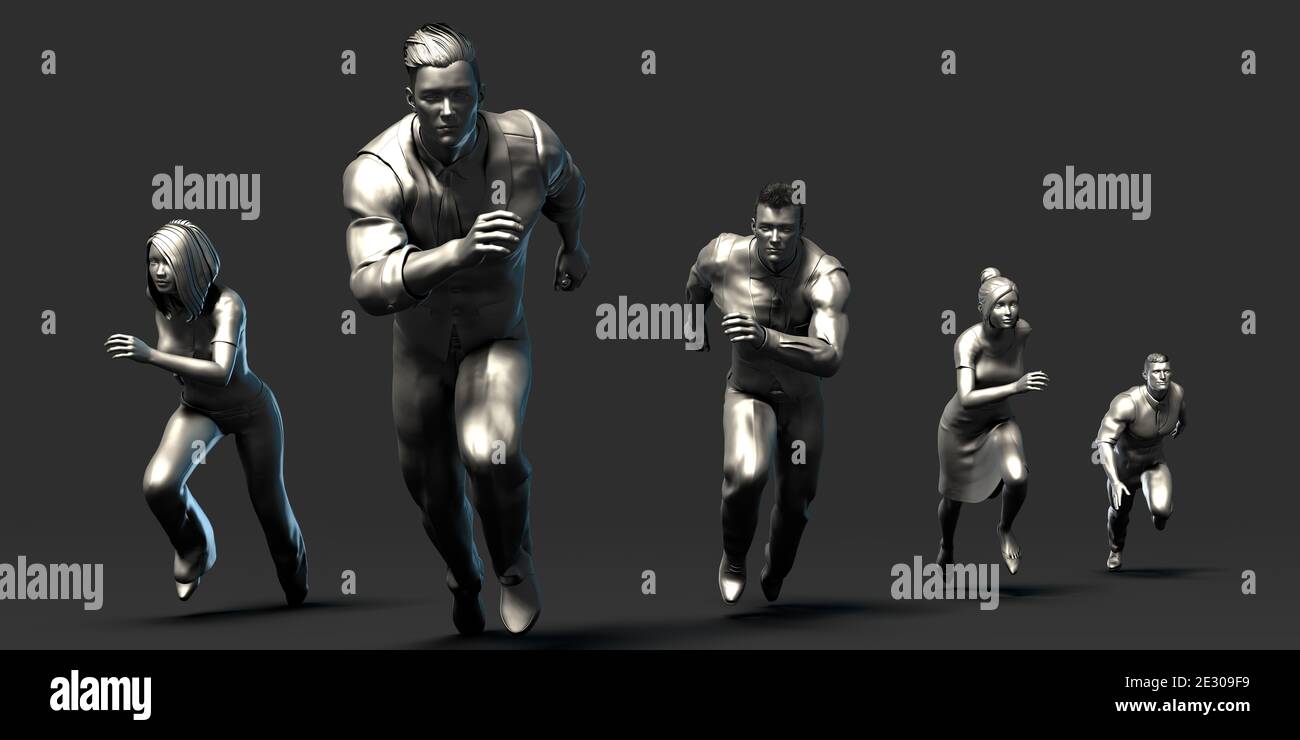 Business people running together hi-res stock photography and images ...