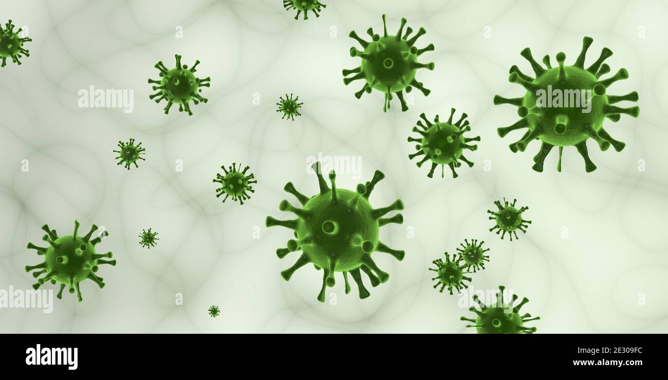 Germs Background as a Science Creative Concept Art Stock Photo - Alamy