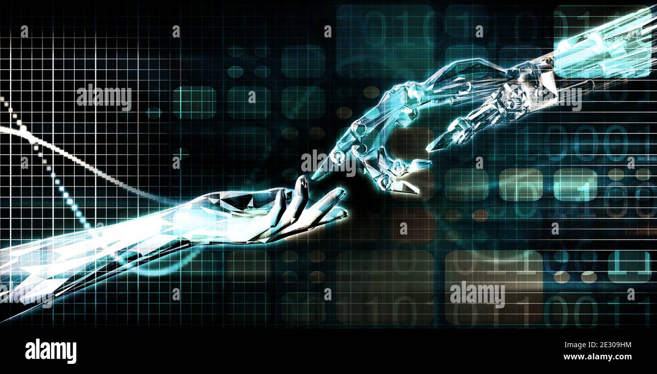 System Integration with Digital Platform Network Technology Stock Photo ...