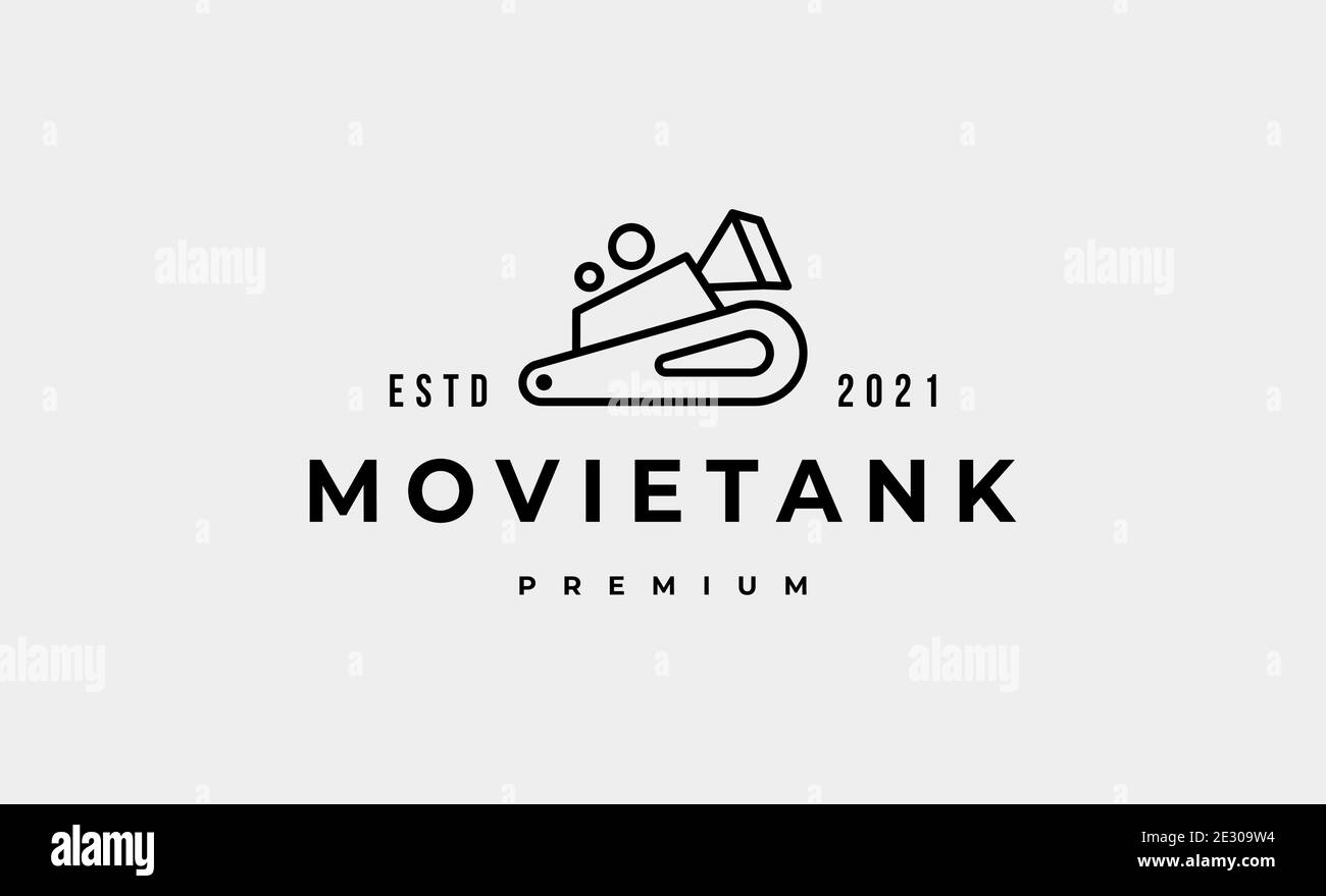 camera military tank logo design vector illustration Stock Vector Image ...