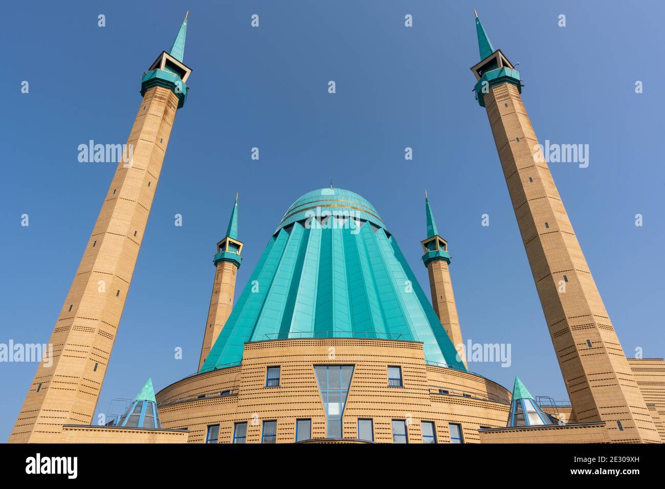 Pavlodar, Kazakhstan - July 27, 2020: the entrance of the Mashkhur ...