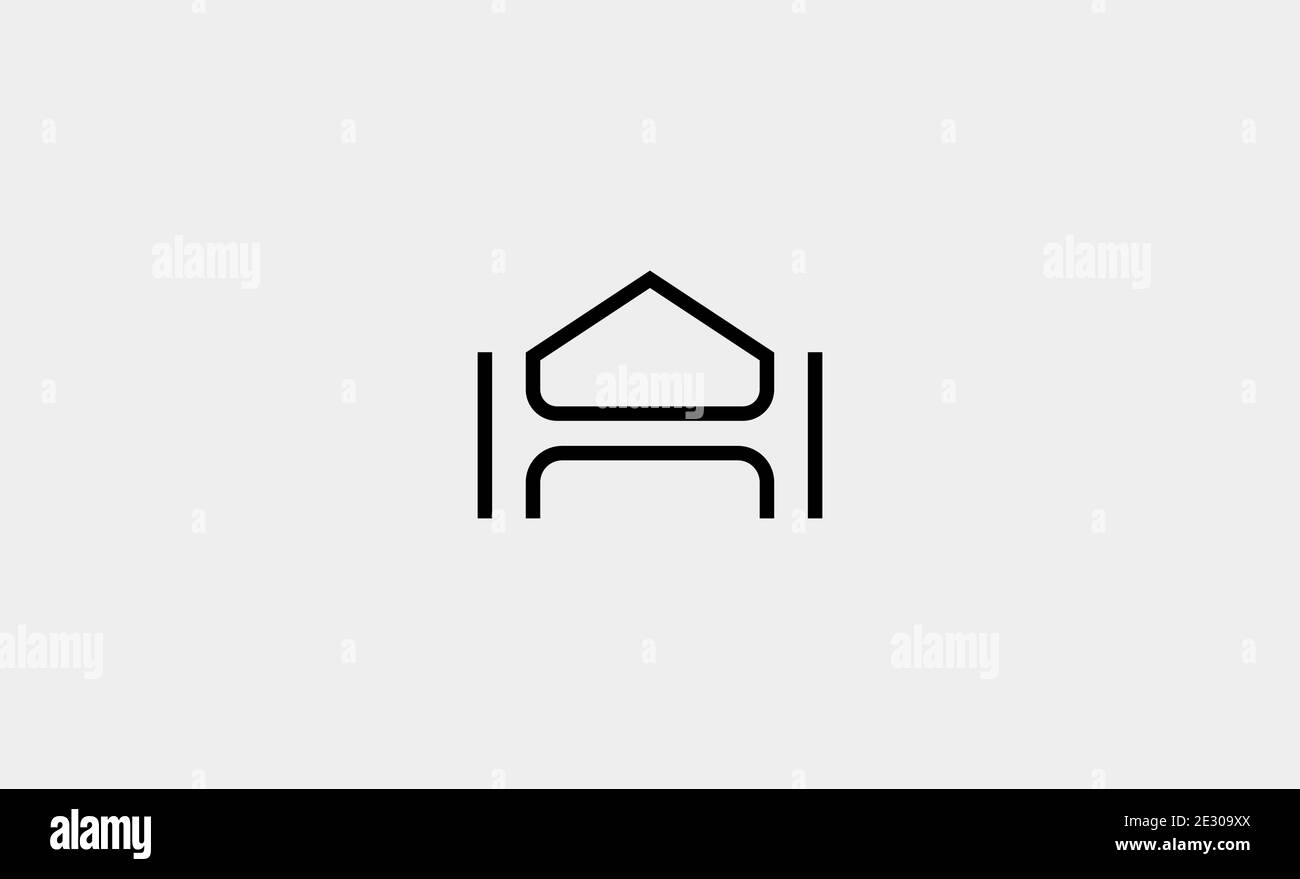 letter H house logo design vector illustration Stock Vector Image & Art ...