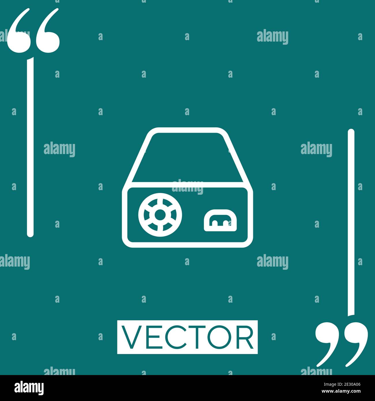 power source vector icon Linear icon. Editable stroke line Stock Vector ...