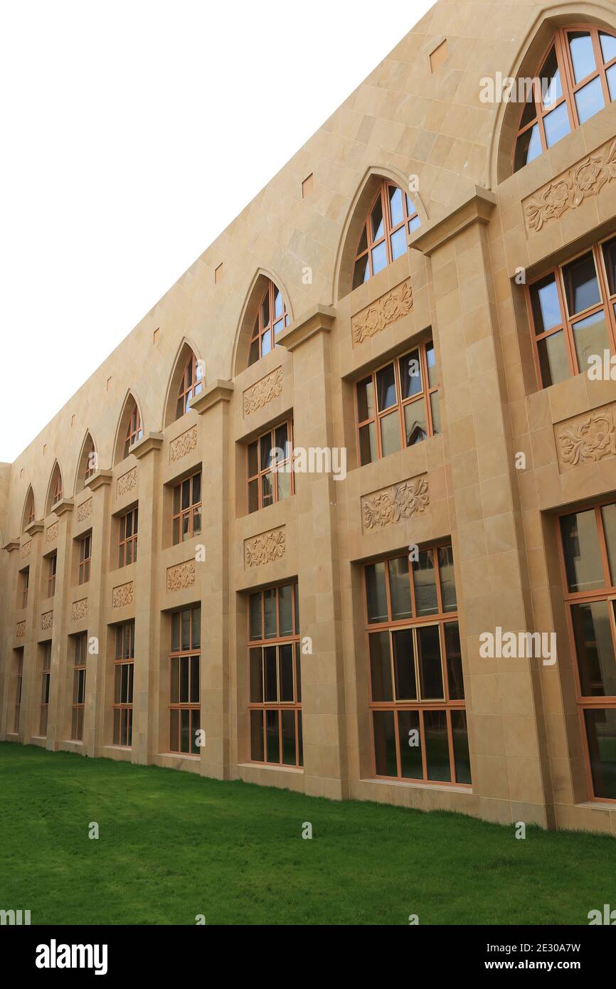 Portrait of Green grass and modern architecture high quality photo ...