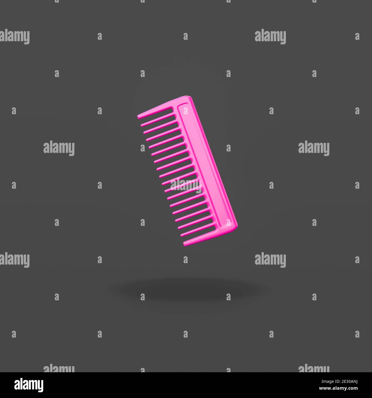 Purple Comb on Black Background Stock Photo - Alamy