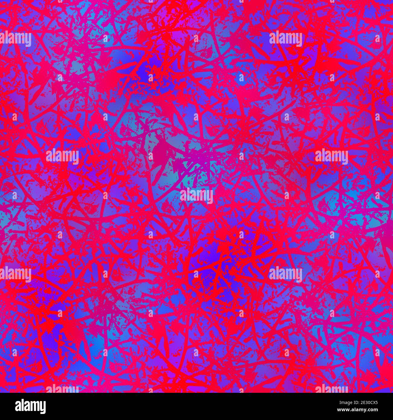 Seamless intense red and blue leaf pattern Stock Photo - Alamy