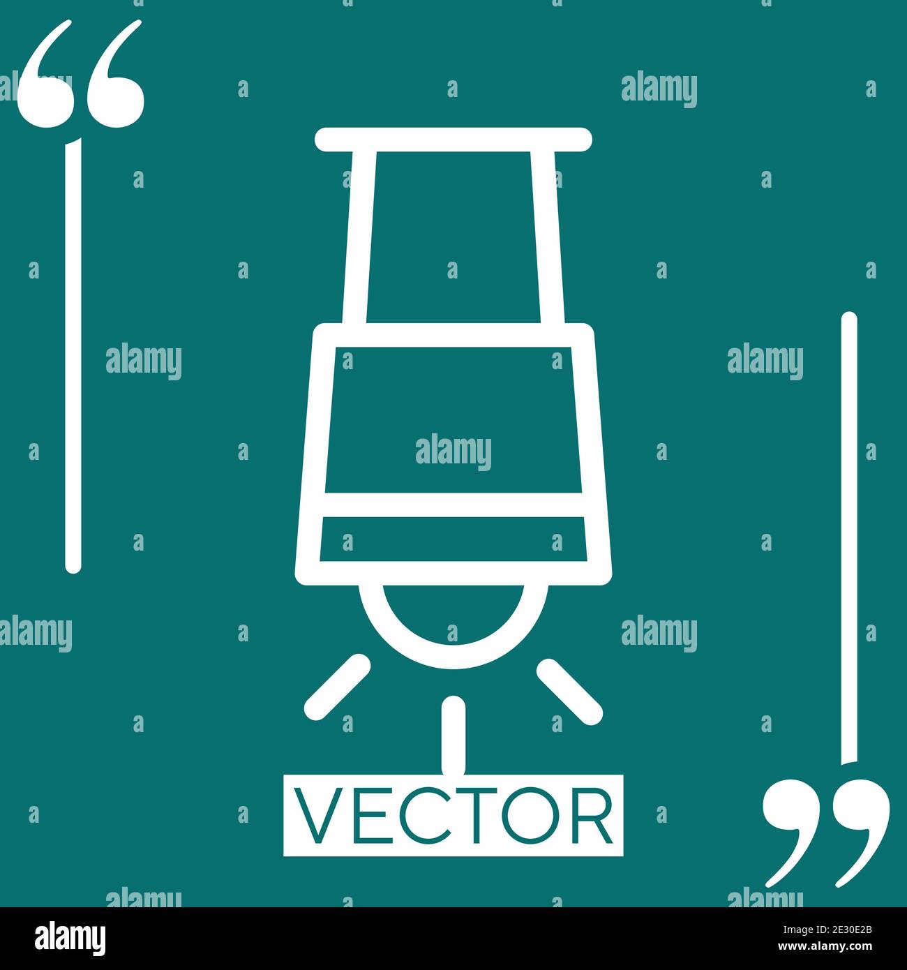 infrared lamp vector icon Linear icon. Editable stroke line Stock ...