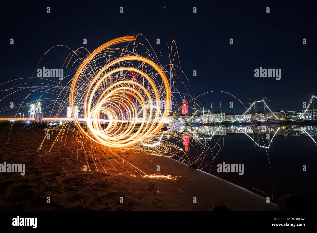 Steel wool photography involves setting light to steel wool and then ...