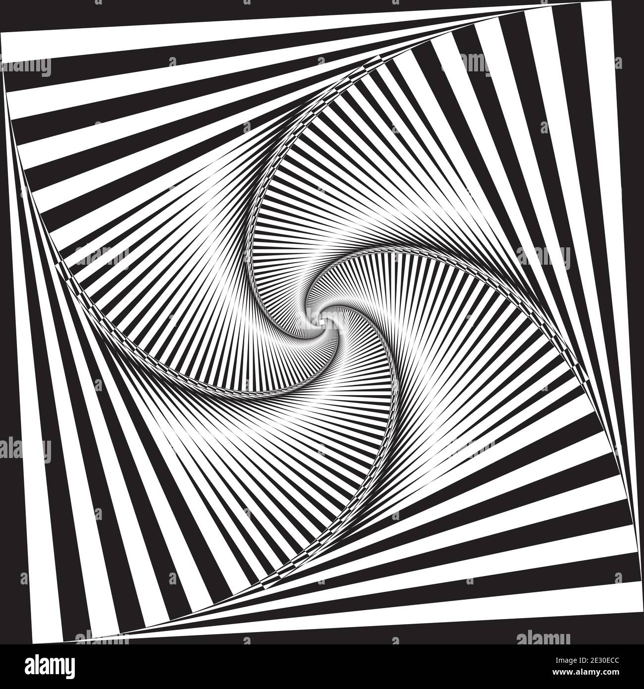 Intersected trajectory swirl piramyd perspective illusion abstract ...