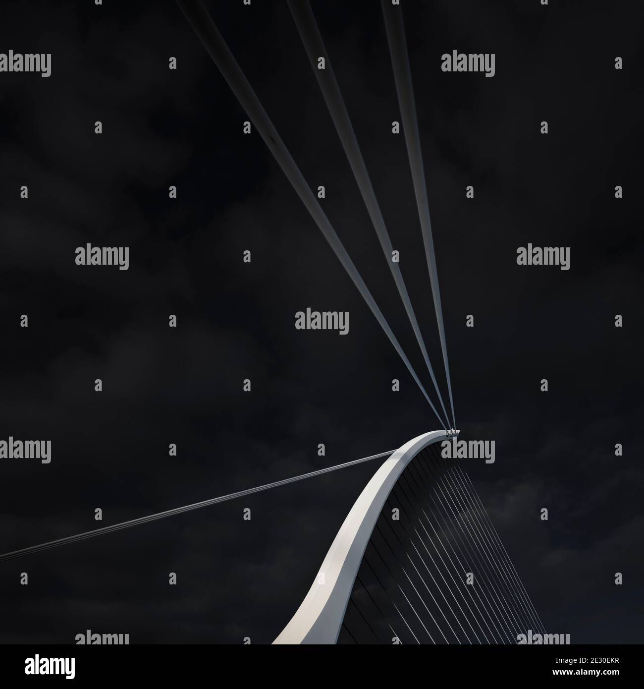 Details of Harp Bridge (Samuel Beckett Bridge) - cable-stayed bridge ...