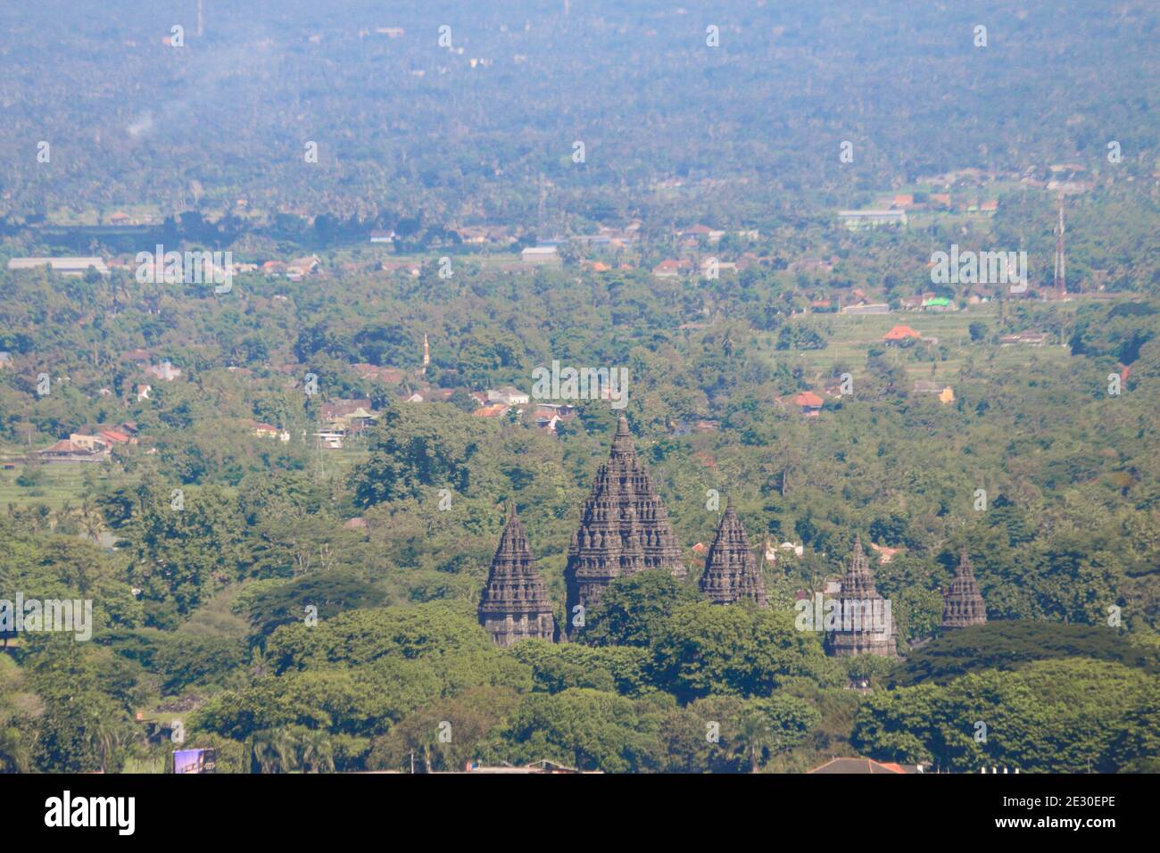 Aerial view of Prambanan Temple in Yogykarta, Indonesia Stock Photo - Alamy
