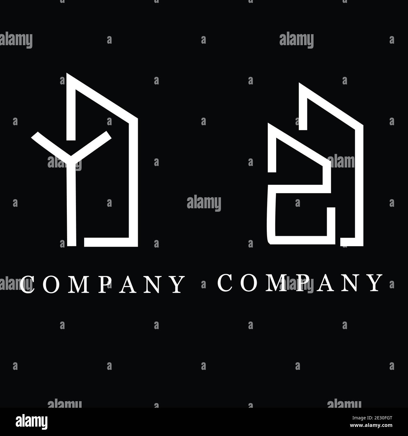 Minimal logo hi-res stock photography and images - Alamy