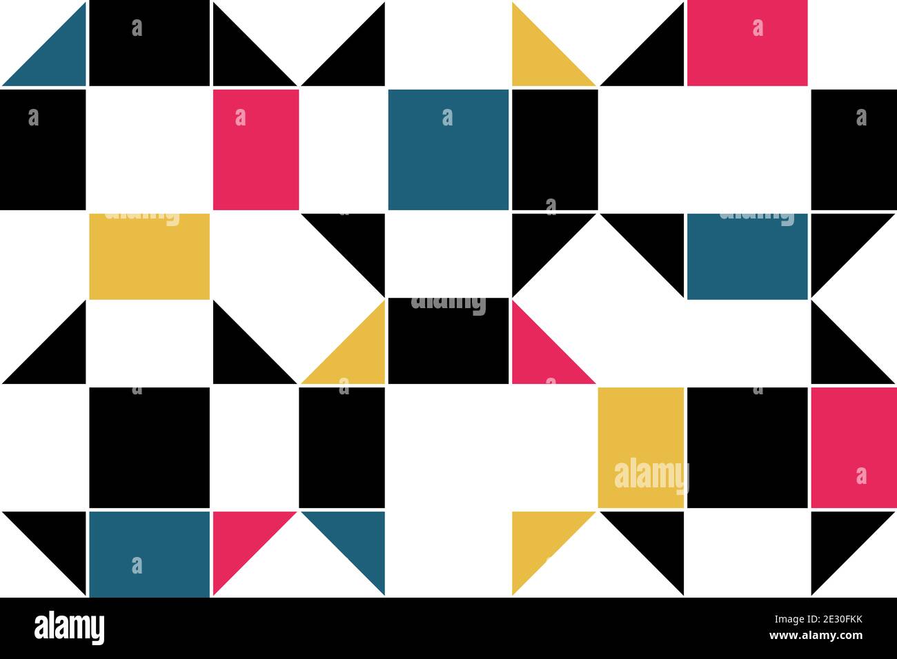 Seamless, abstract background pattern made with colorful geometric ...