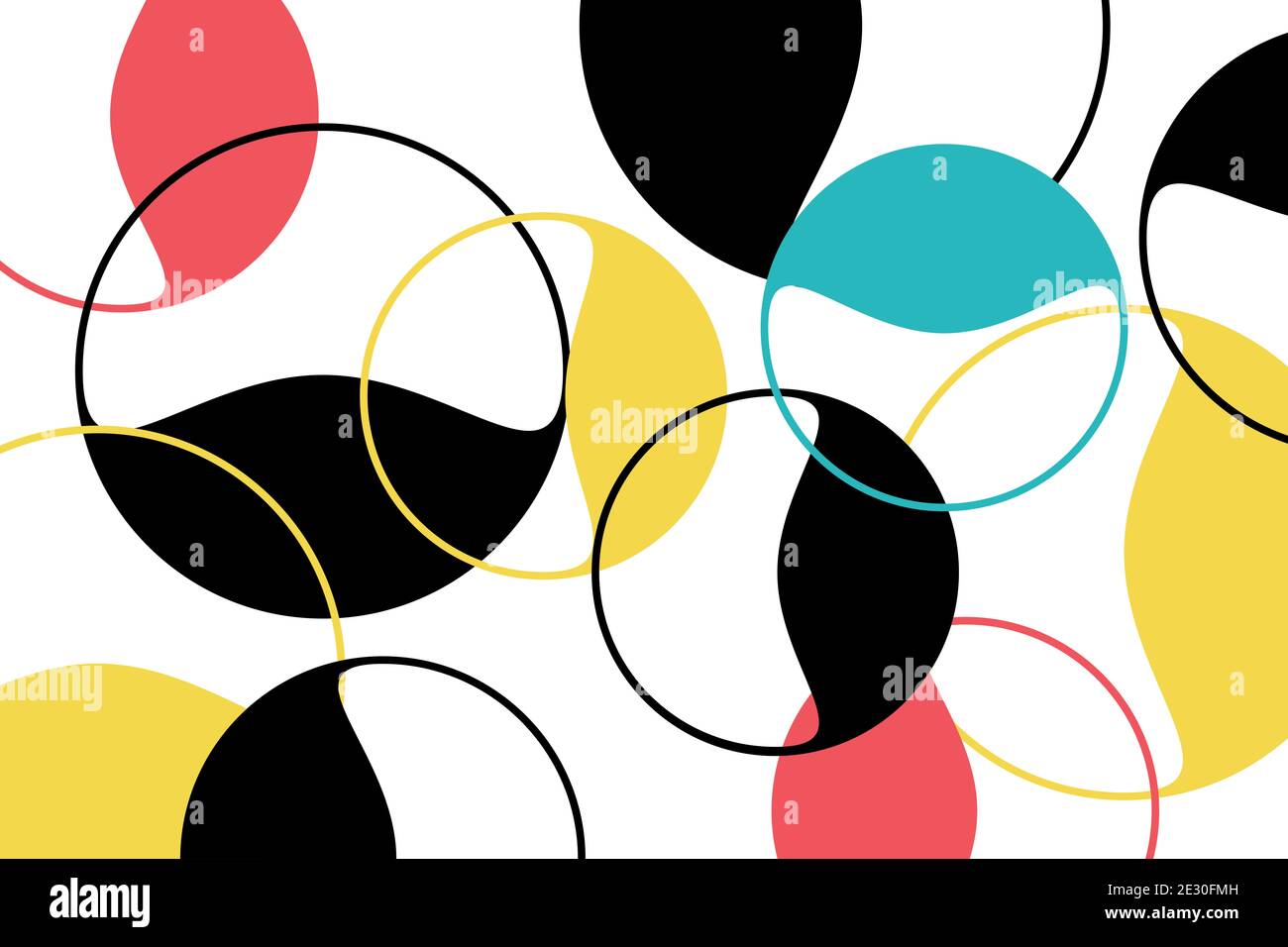 Abstract background pattern made with colorful circles. Fun, playful, modern and simple vector ...