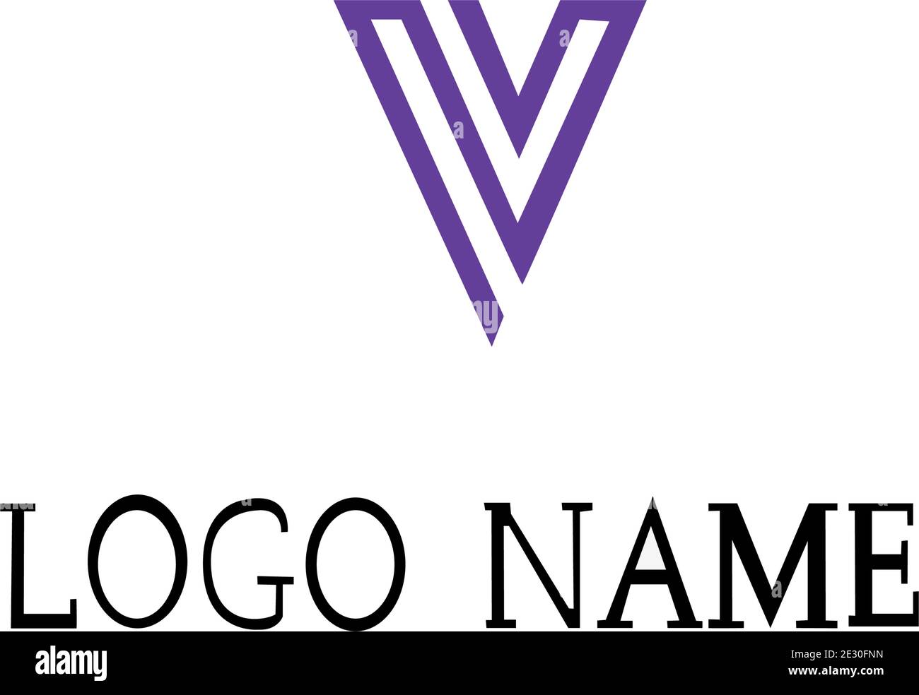 initial letter V logo vector Stock Vector Image & Art - Alamy