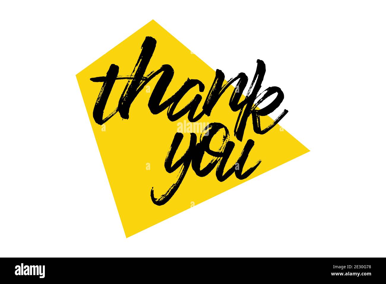 Modern, bold, vibrant graphic design of a saying "Thank You" with ...