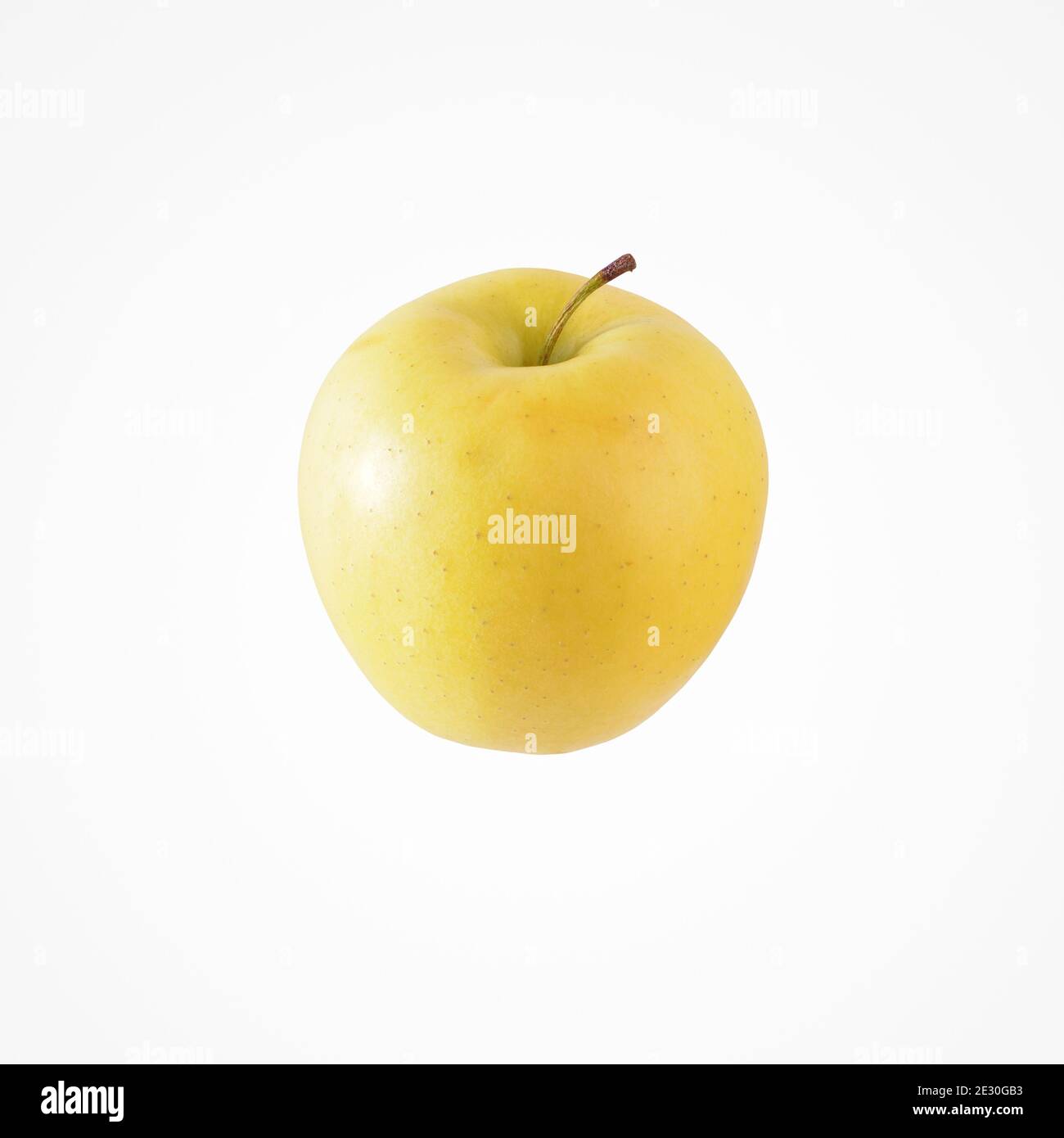 Fruit composition. Healthy vibrant single apple isolat on blank studio ...