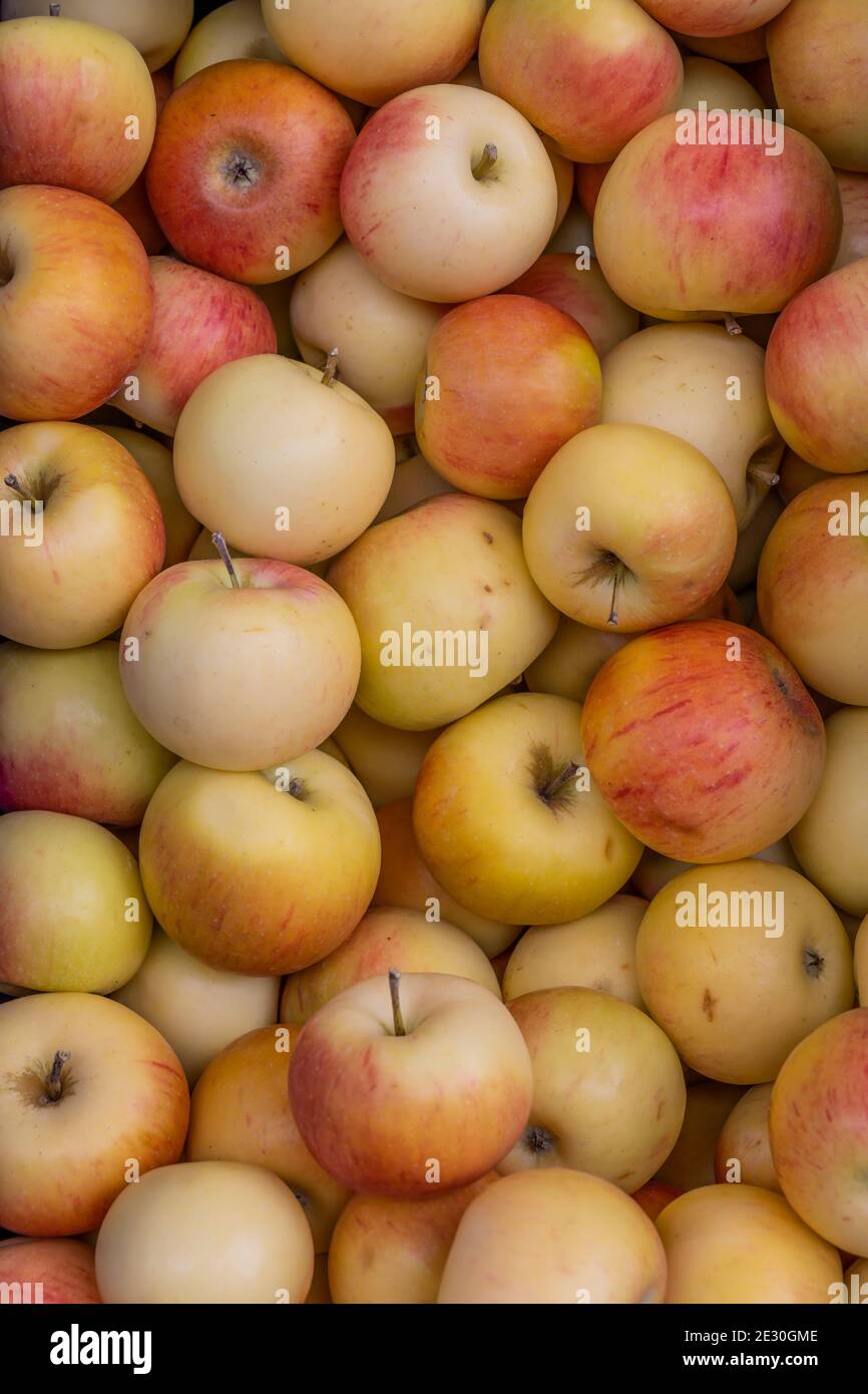Yellow apples crate hi-res stock photography and images - Alamy