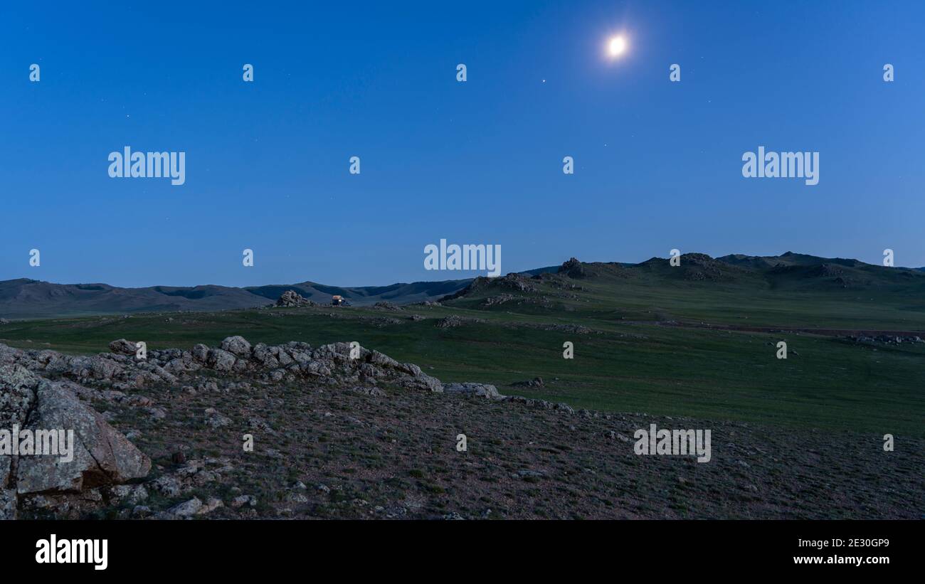 Camping in the steppe hi-res stock photography and images - Alamy