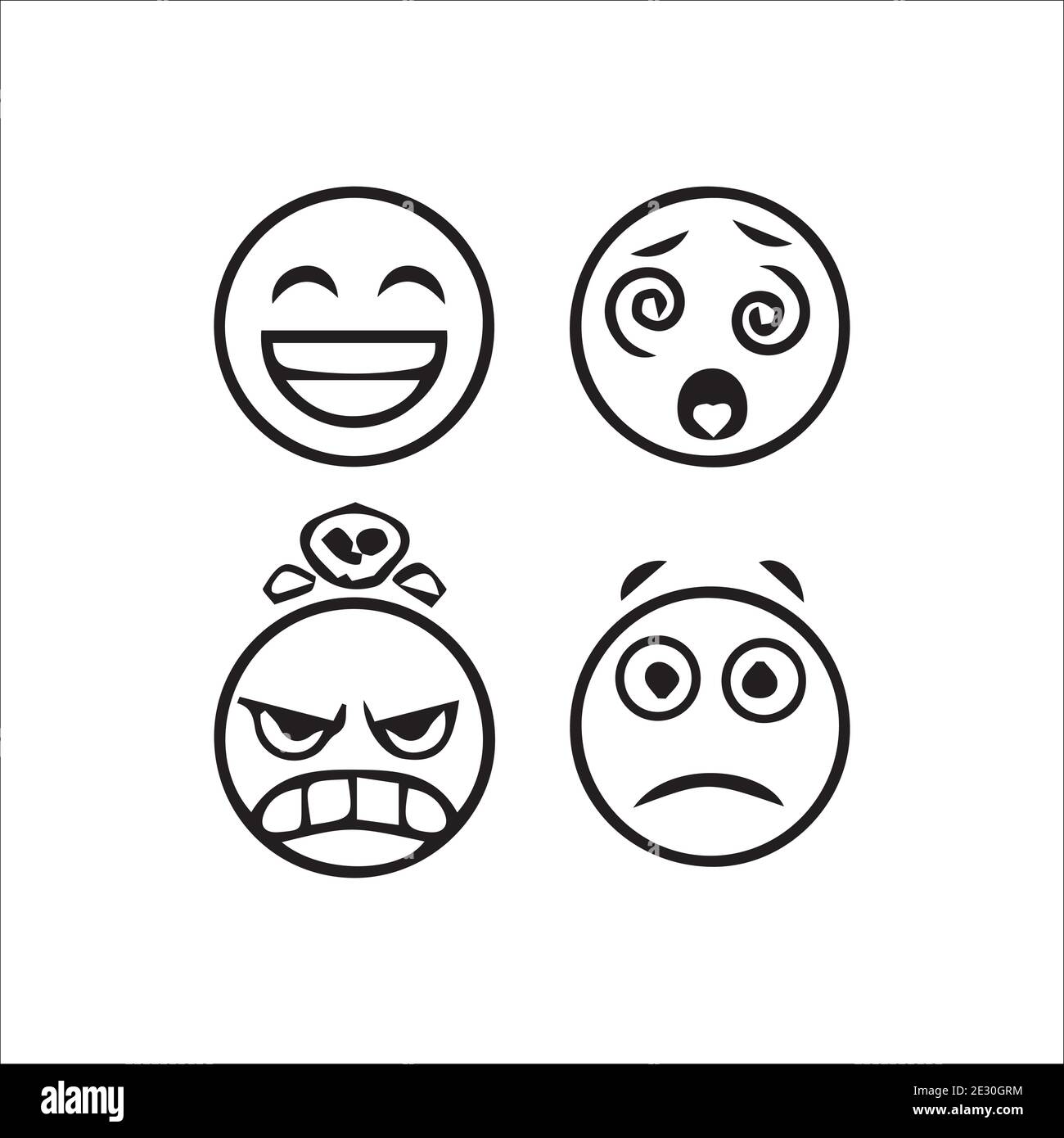 creative emojis set collection Stock Vector Image & Art - Alamy