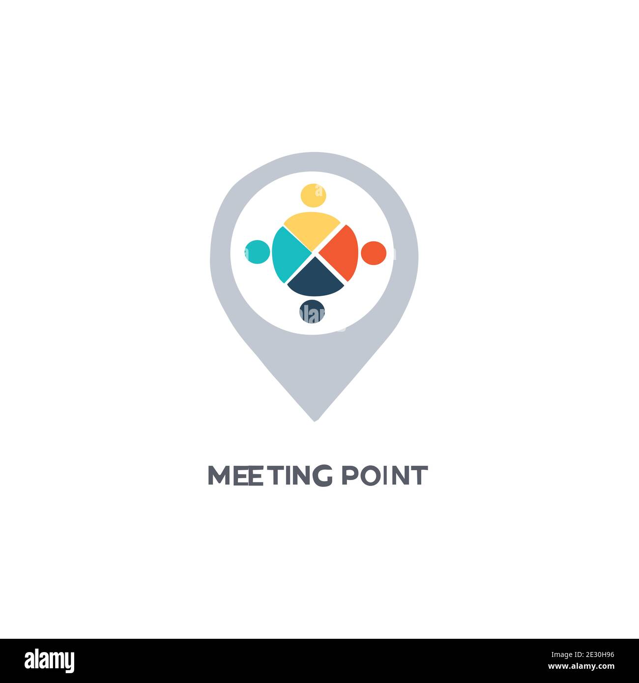 Meeting point location icon hi-res stock photography and images - Alamy