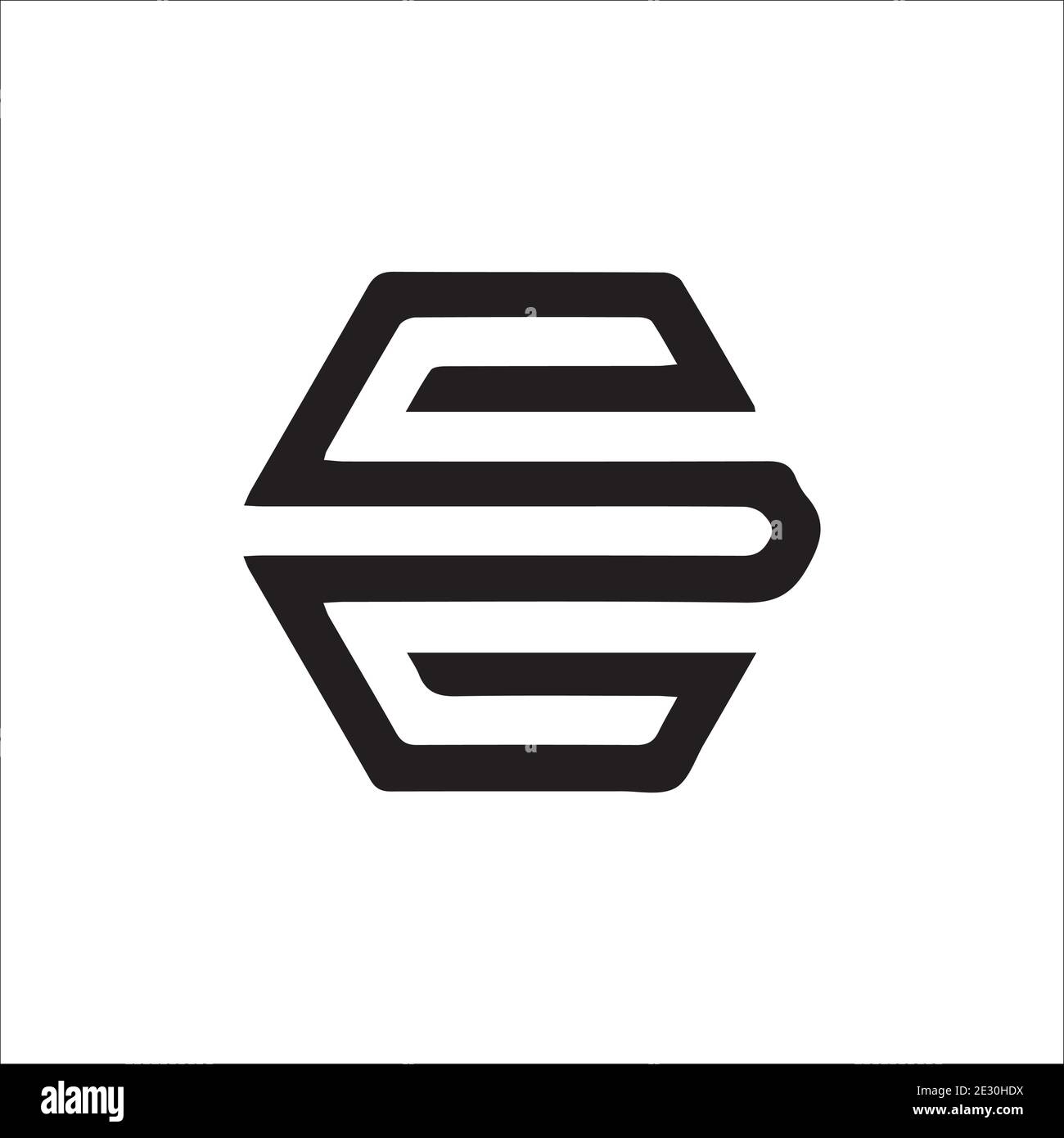 Letter e logo Black and White Stock Photos & Images - Alamy