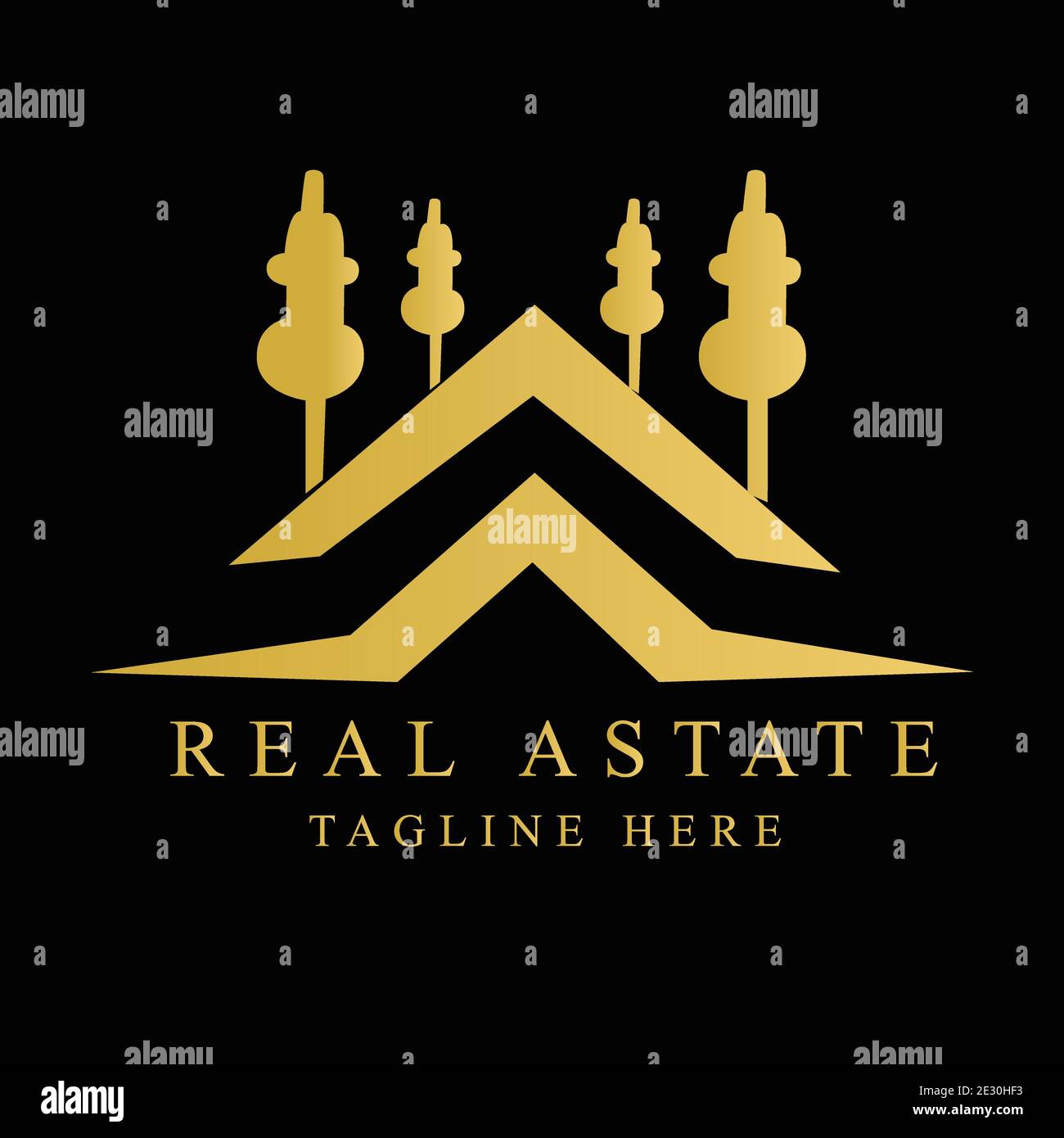 modern luxury real estate logo vector Stock Vector Image & Art - Alamy