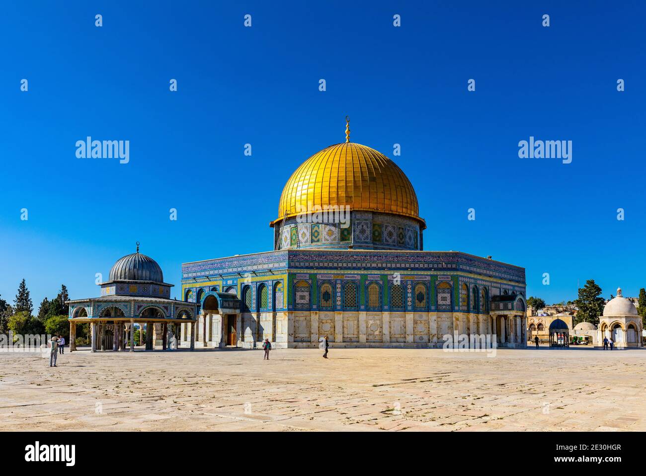 Jerusalem, Israel - October 12, 2017: Dome of the Rock Islamic monument ...