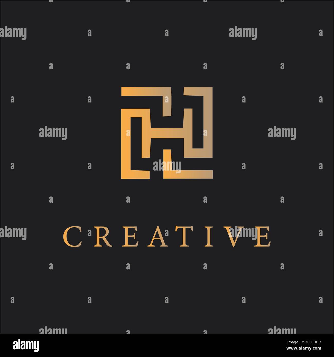 Initial letter h monogram vector vectors Stock Vector Images - Alamy