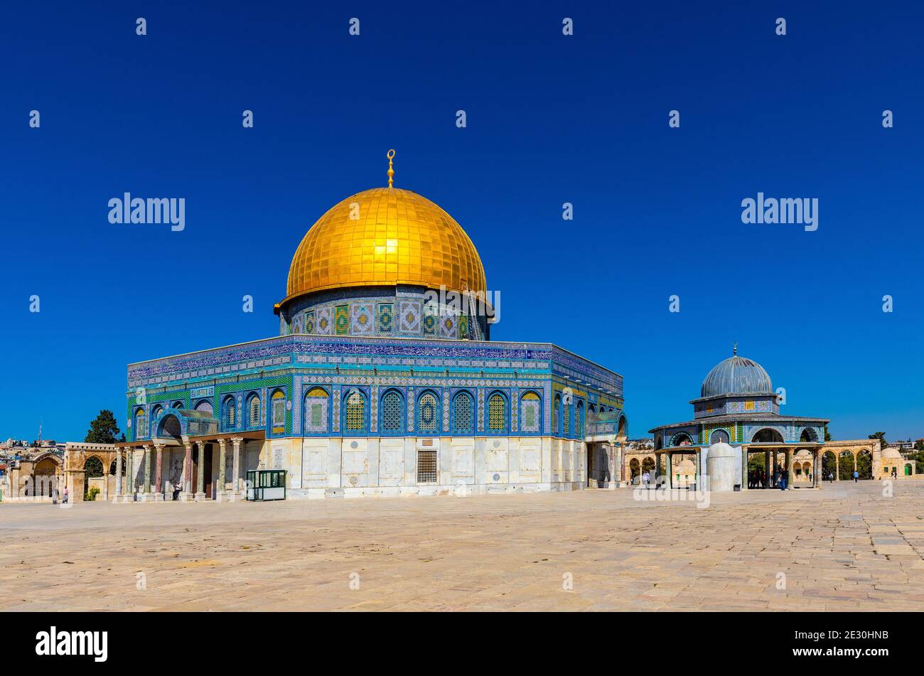 Jerusalem, Israel - October 12, 2017: Dome of the Rock Islamic monument ...