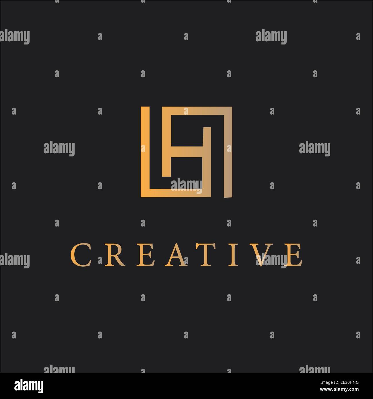 Initial letter H luxury logo vector Stock Vector Image & Art - Alamy