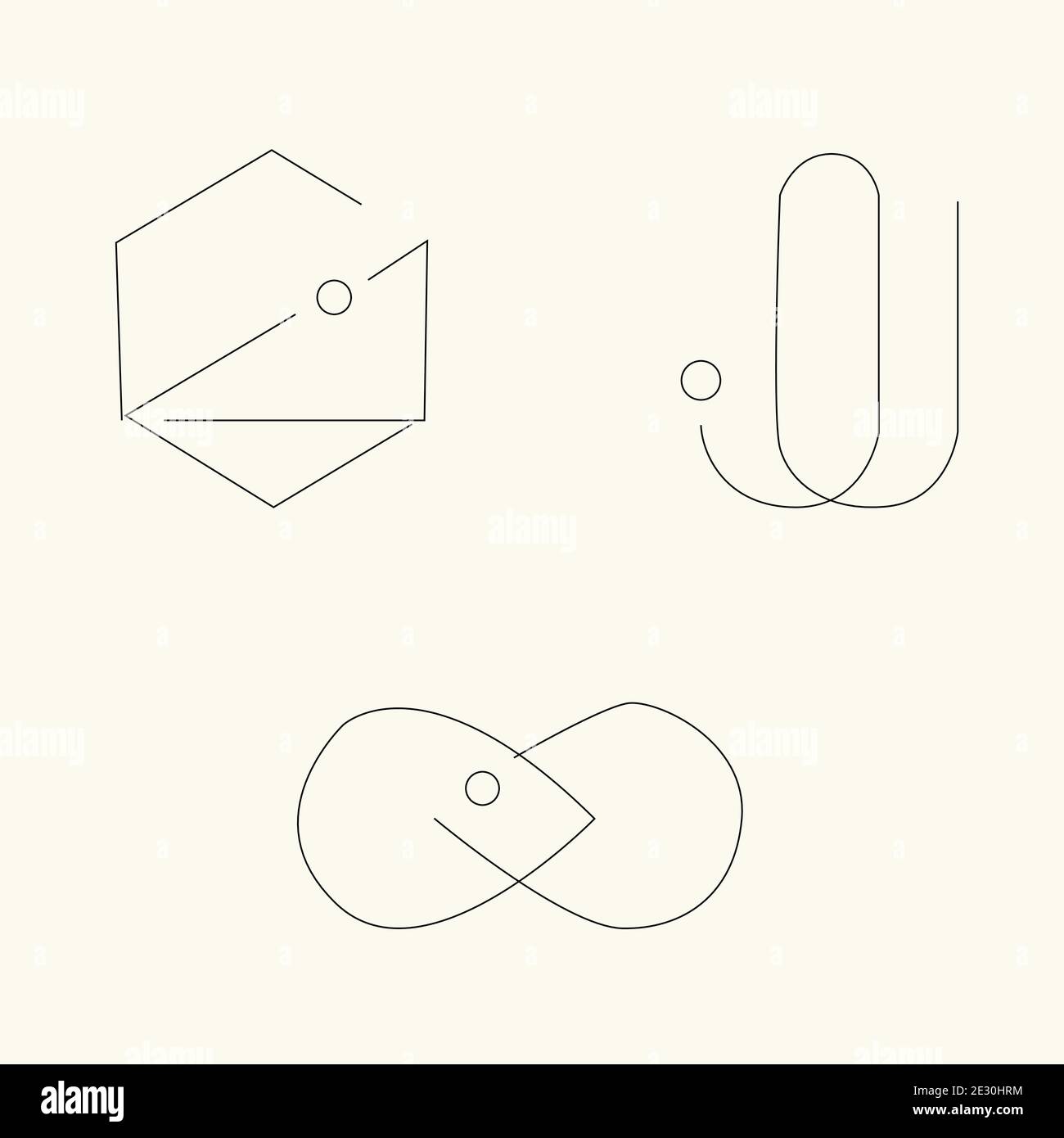 Minimal line logo vector concept set collection Stock Vector Image ...