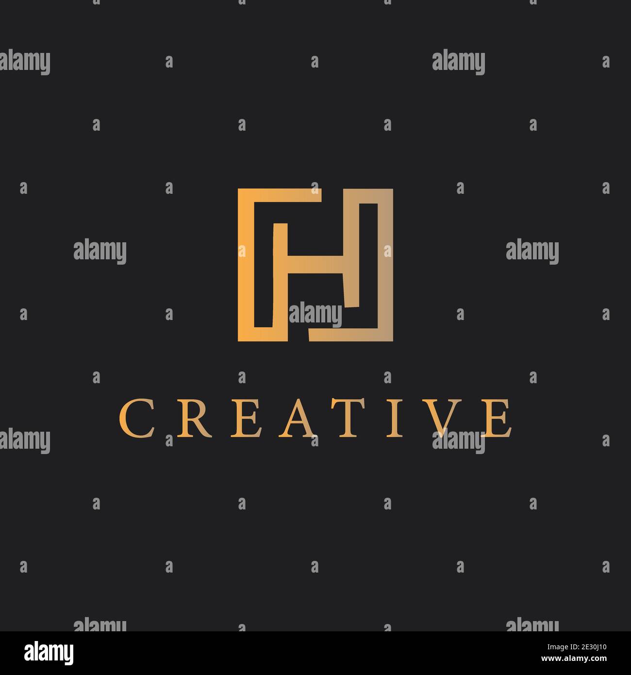 Initial letter h monogram vector vectors Stock Vector Images - Alamy