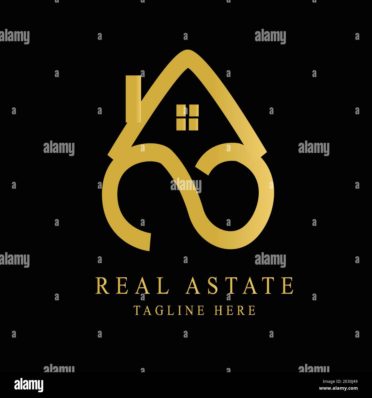 modern luxury real estate logo vector Stock Vector Image & Art - Alamy