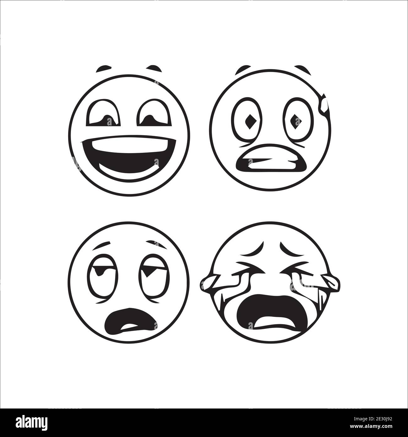 creative emojis set collection Stock Vector Image & Art - Alamy