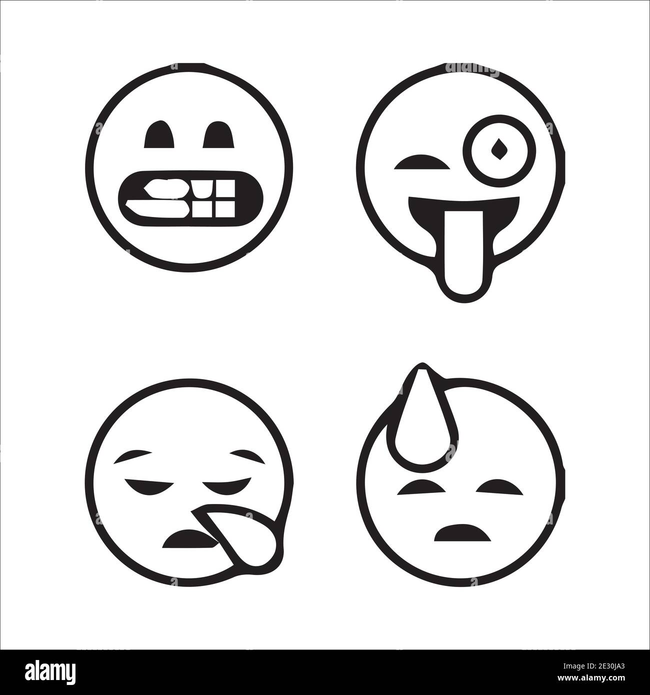 creative emojis set collection Stock Vector Image & Art - Alamy