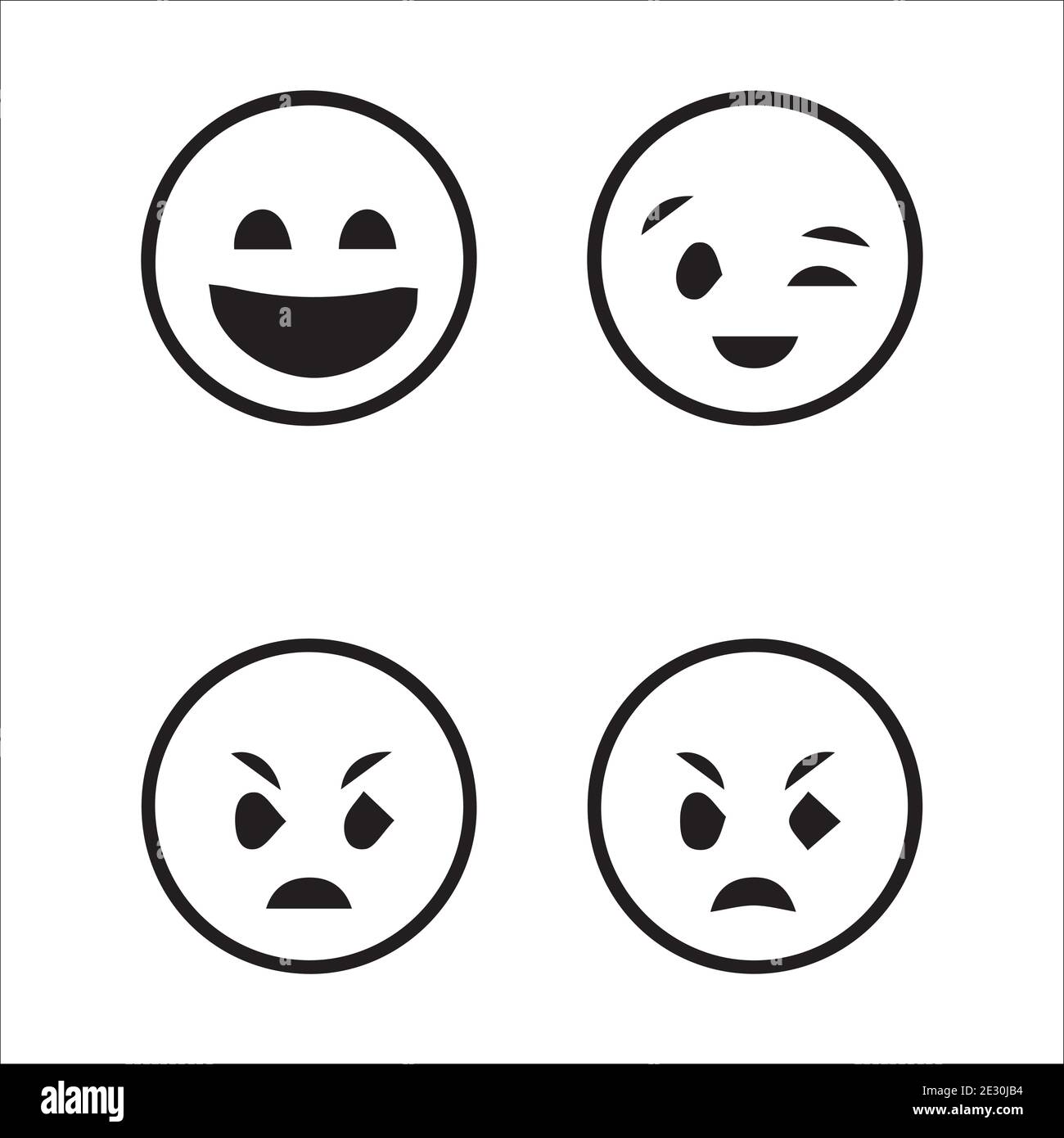 creative emojis set collection Stock Vector Image & Art - Alamy