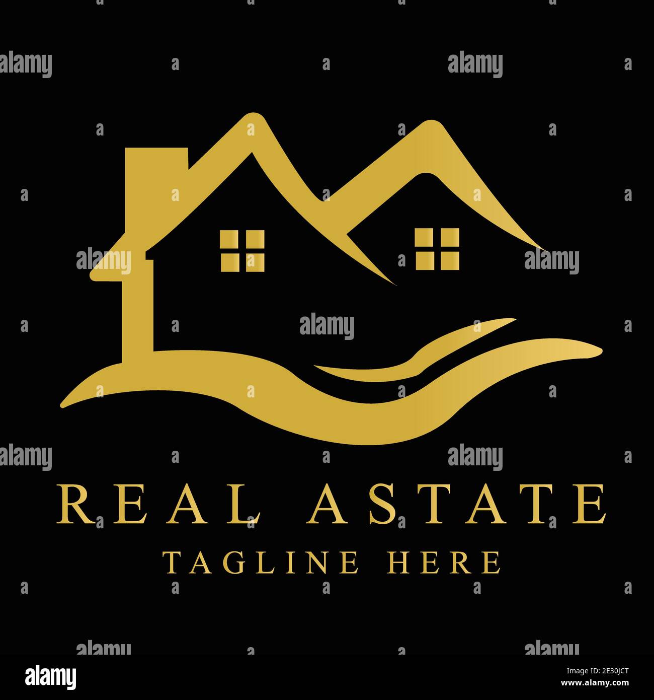 modern luxury real estate logo vector Stock Vector Image & Art - Alamy