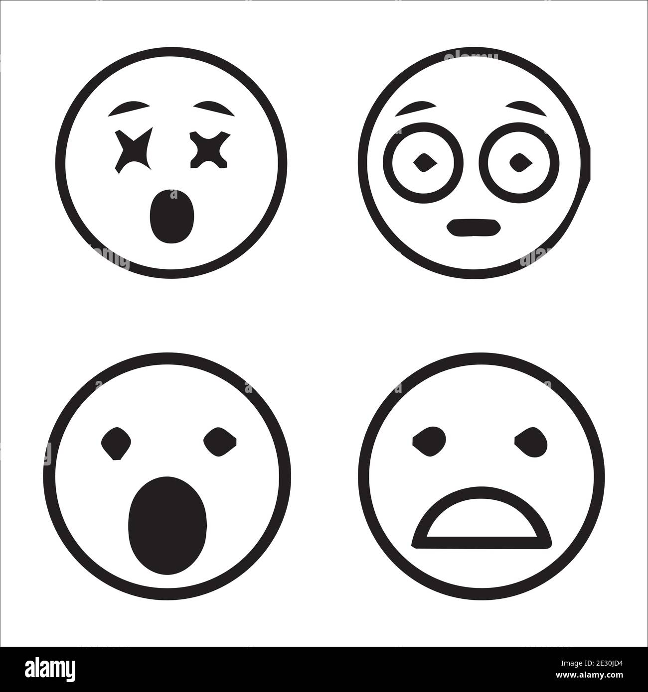 creative emojis set collection Stock Vector Image & Art - Alamy
