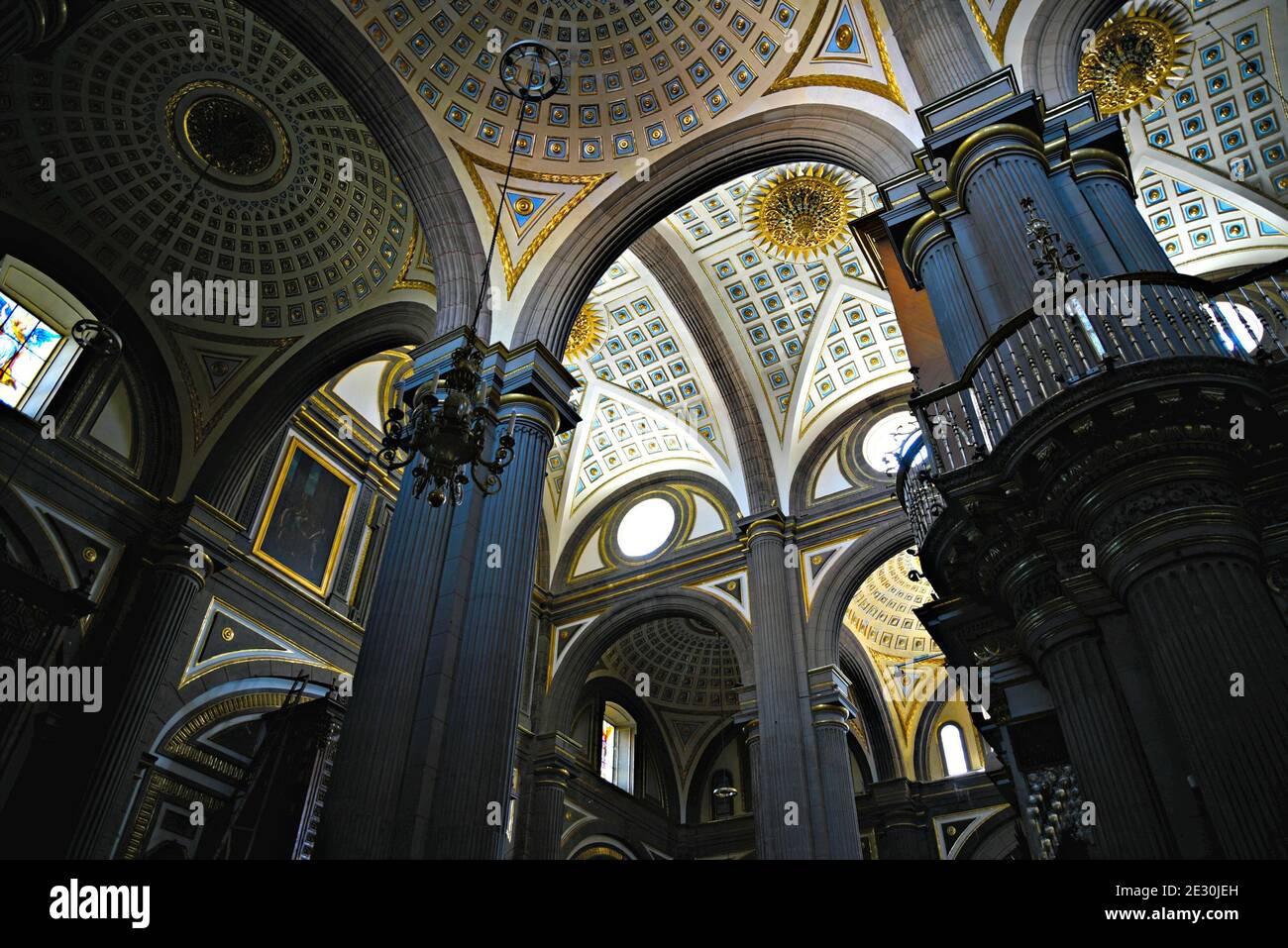 Interior view puebla cathedral hi-res stock photography and images - Alamy